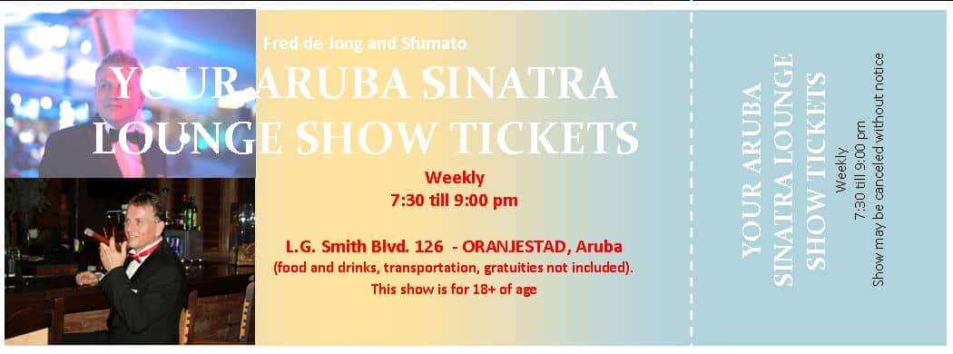 Aruba Sinatra Lounge Show @ Sfumato Lounge Wed Sep 14th, 2022 - Aruba ...
